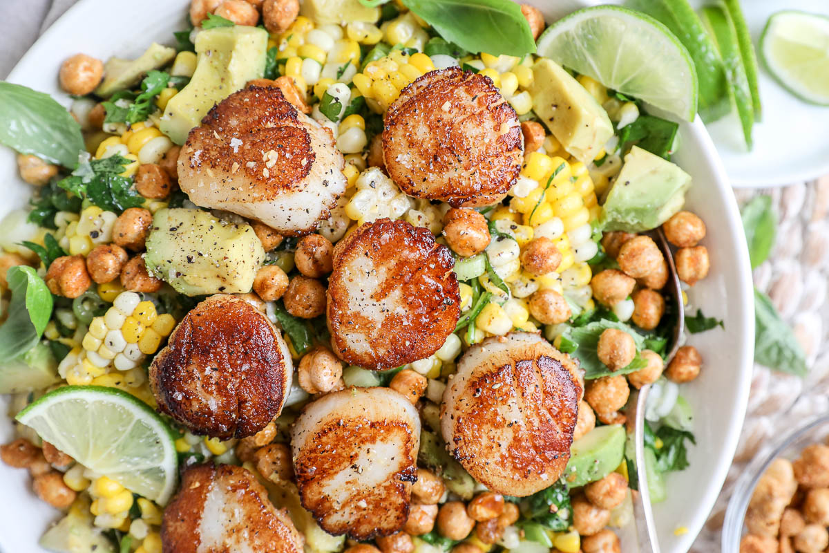 Seared Scallop Salad | Scallops | Jenny Shea Rawn