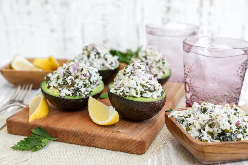 Crab Stuffed Avocados | Jenny Shea Rawn