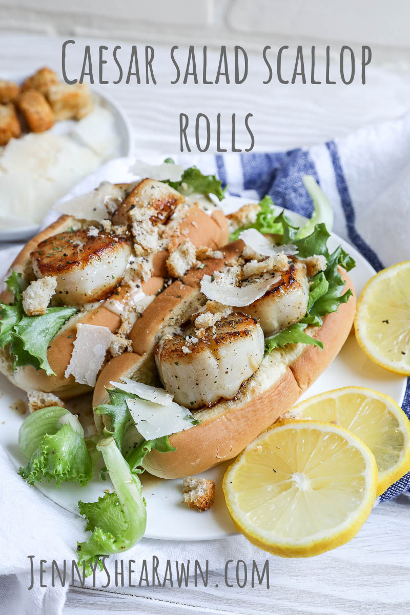 Caesar Salad Scallop Roll | Scallops | Jenny Shea Rawn
