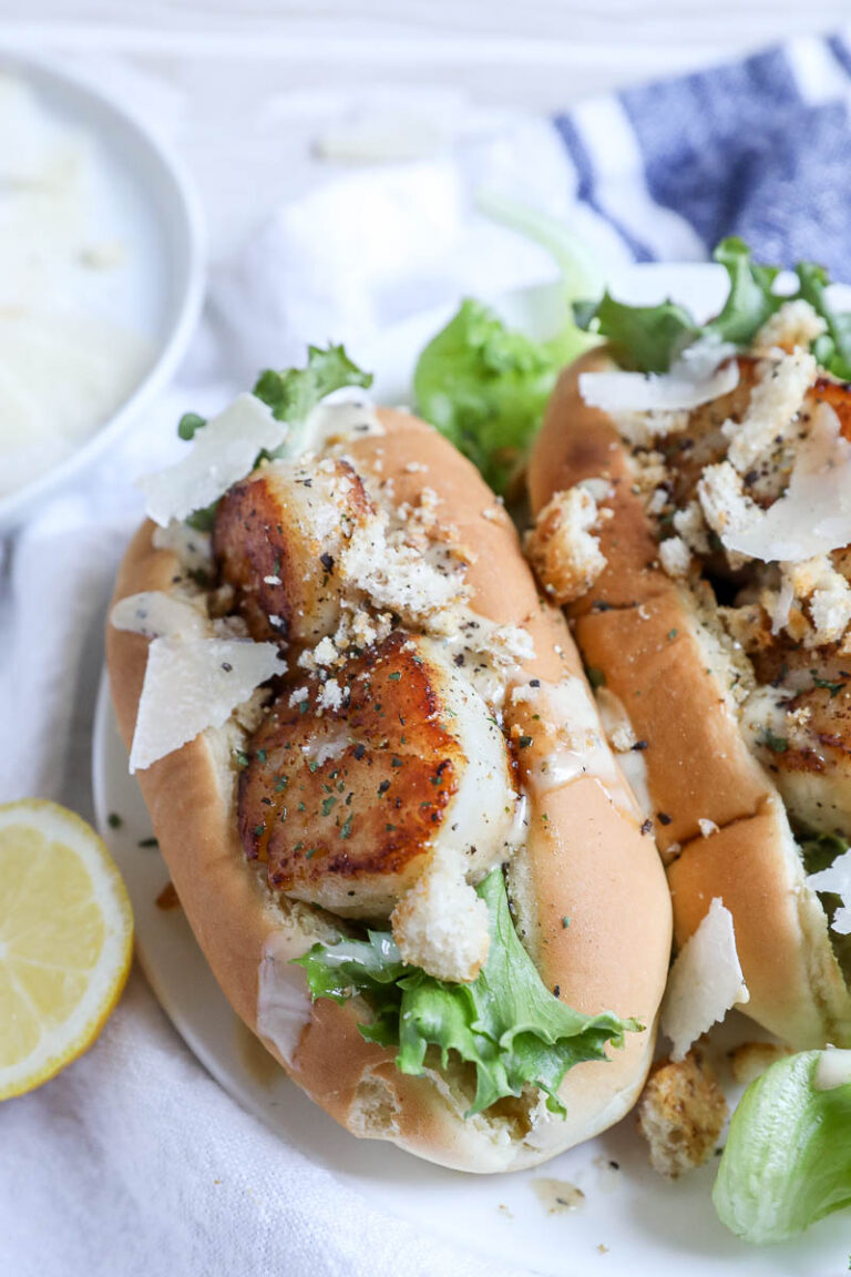 Caesar Salad Scallop Roll | Scallops | Jenny Shea Rawn