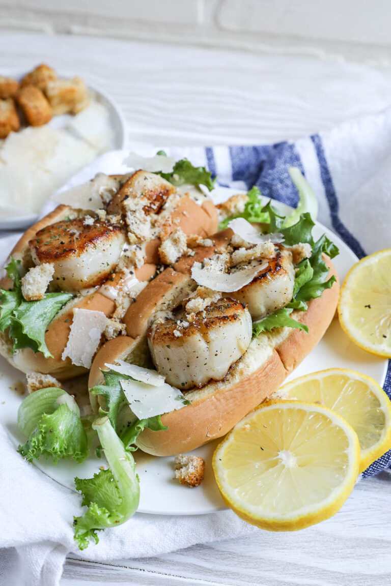 Caesar Salad Scallop Roll | Scallops | Jenny Shea Rawn