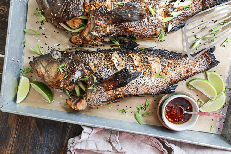 Grilled Whole Black Sea Bass | Black Sea Bass | Whole Fish