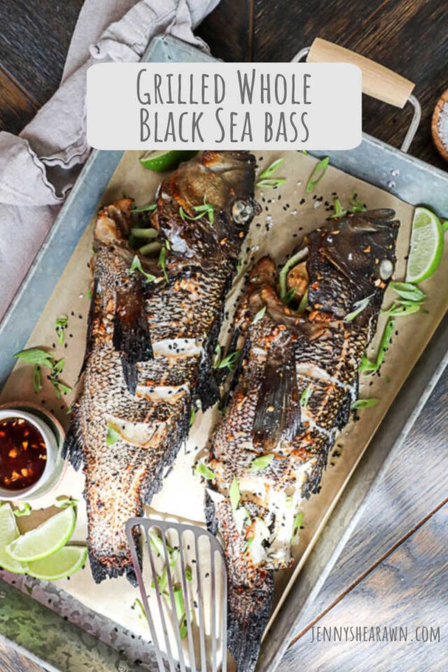 Grilled Whole Black Sea Bass | Black Sea Bass | Whole Fish
